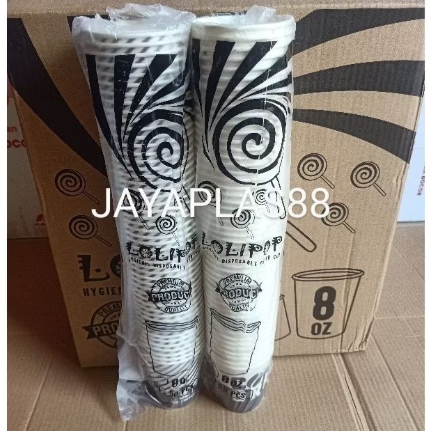 Jual [1000PCS / 1 DUS] Paper Cup 8 Oz 240ml Gelas Kertas Kopi Teh Minuman Panas Foodgrade ...
