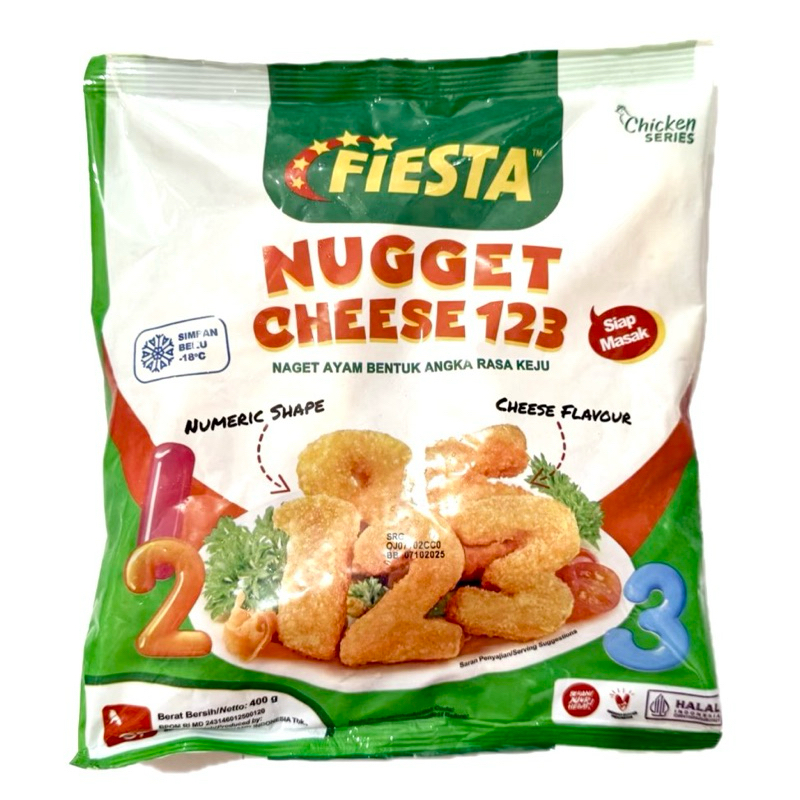 Jual Fiesta Cheese 123 Nugget Ayam Bentuk Angka Rasa Keju 400g | Shopee ...