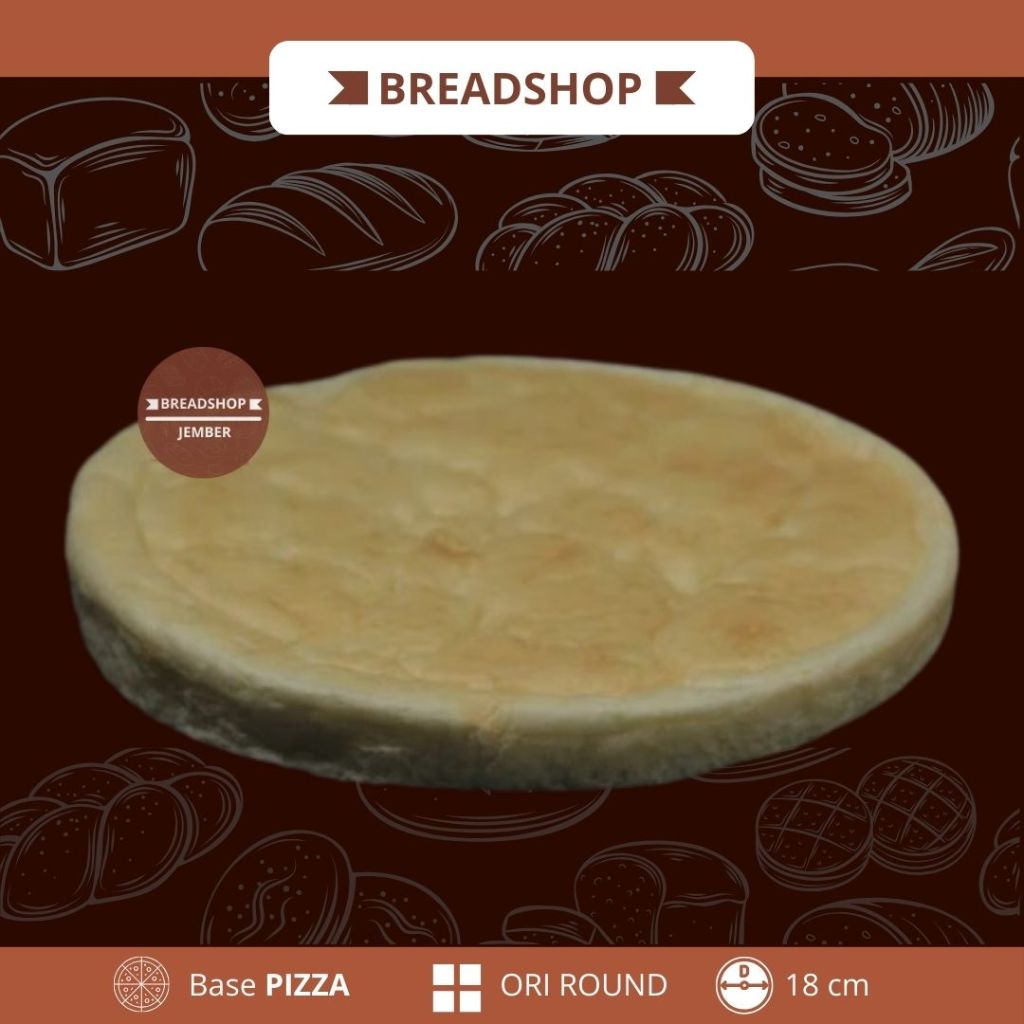 Jual BREADSHOP ROTI PIZZA UKURAN 18CM | BASE PIZZA 18CM | Shopee Indonesia