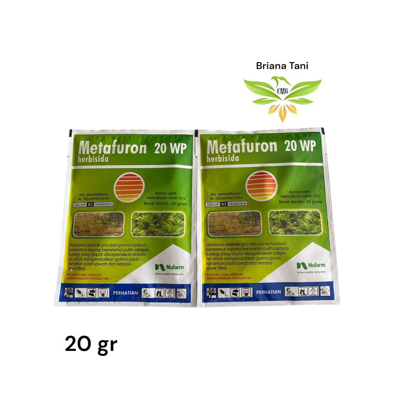 Jual Metafuron 20 WP 20 gr Herbisida Sistemik Methyl Metsulfuron Pra ...