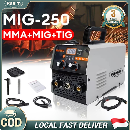 Jual REAIM MESIN LAS 450 Watt Listrik Tanpa Gas Travo Inverter tanpa gas Inverter Trafo las MIG ...