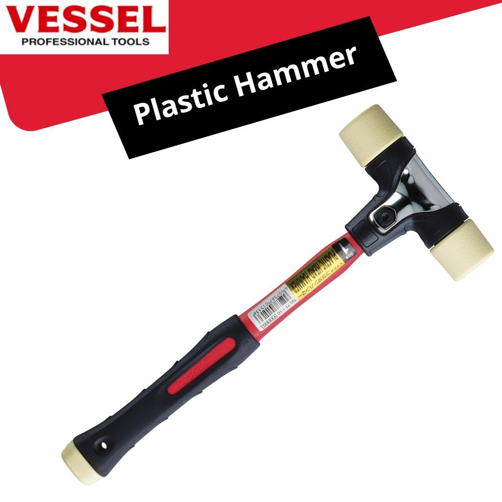 Jual VESSEL Palu Karet Kombinasi Plastic Head Hammer No.71 Palu Lantai ...