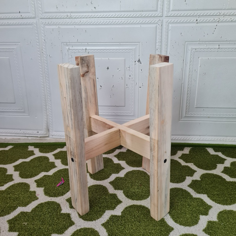Jual Stand Standing Besi Kayu untuk Pot Tanaman | Shopee Indonesia