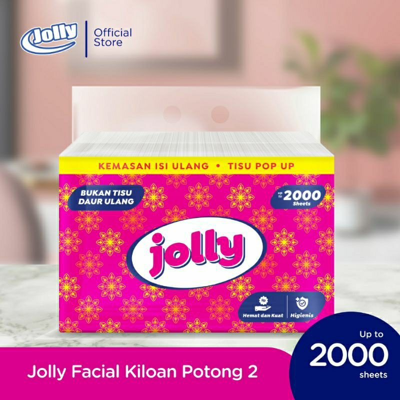Jual Jolly multipurpose pop up tissue 2000s 2ply - tisu pop up kiloan ...