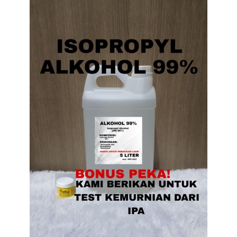 Jual Isopropyl 99% Murni / IPA 99% ukuran 5 Liter | Shopee Indonesia
