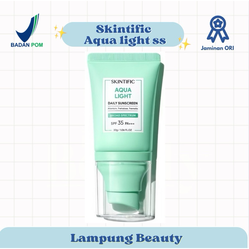Jual SKINTIFIC - Aqua Light Daily Sunscreen SPF 35 PA+++ 30ml ...