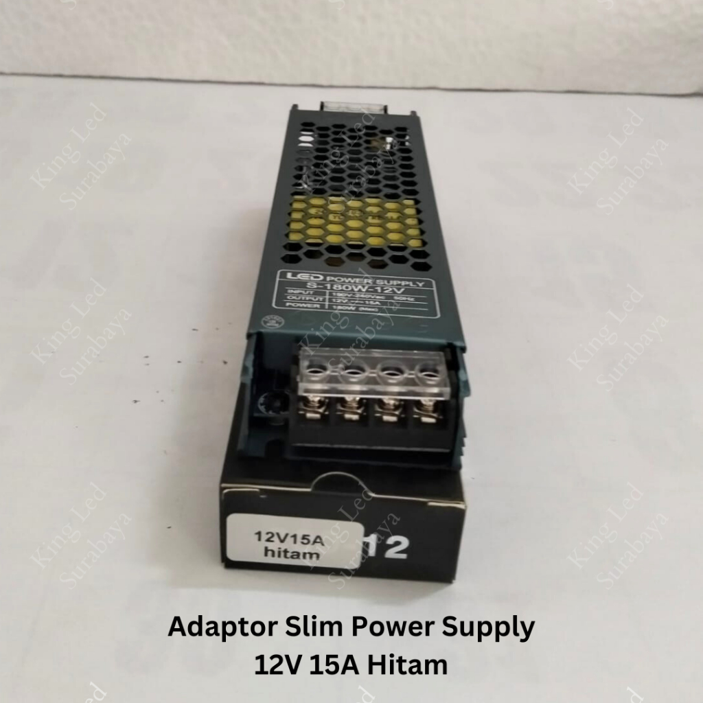 Jual Adaptor Slim 12V 15A Power Supply LED Switching 180W 12 Volt ...