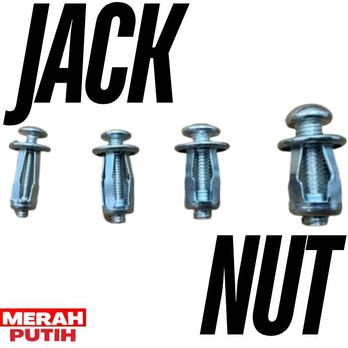 Jual Jack Nut Sekrup Metal Fiser Mur Baut M4 M5 M6 M8 Silver | Shopee ...