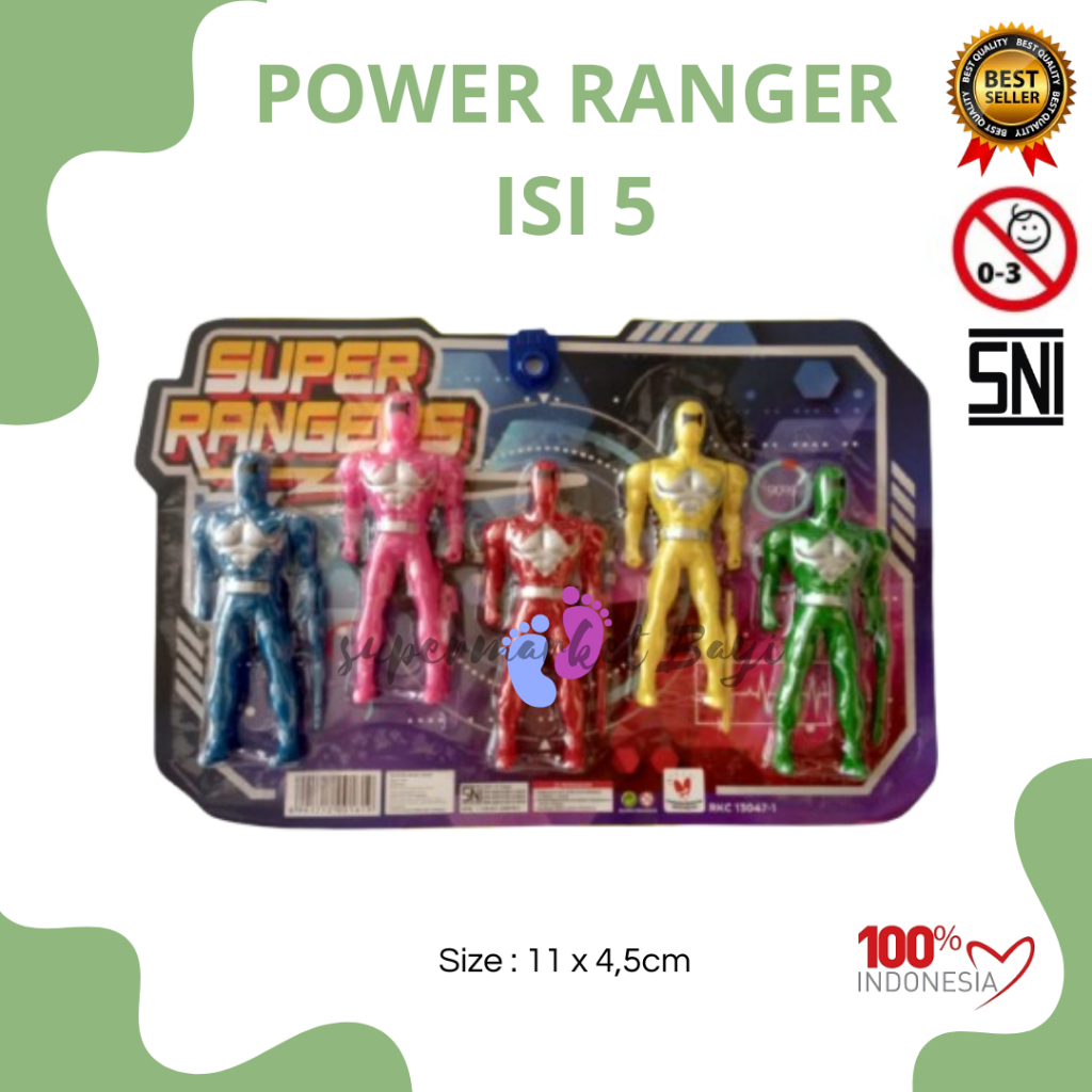 Jual MAINAN POWER RANGER ISI 5 700402 | Shopee Indonesia