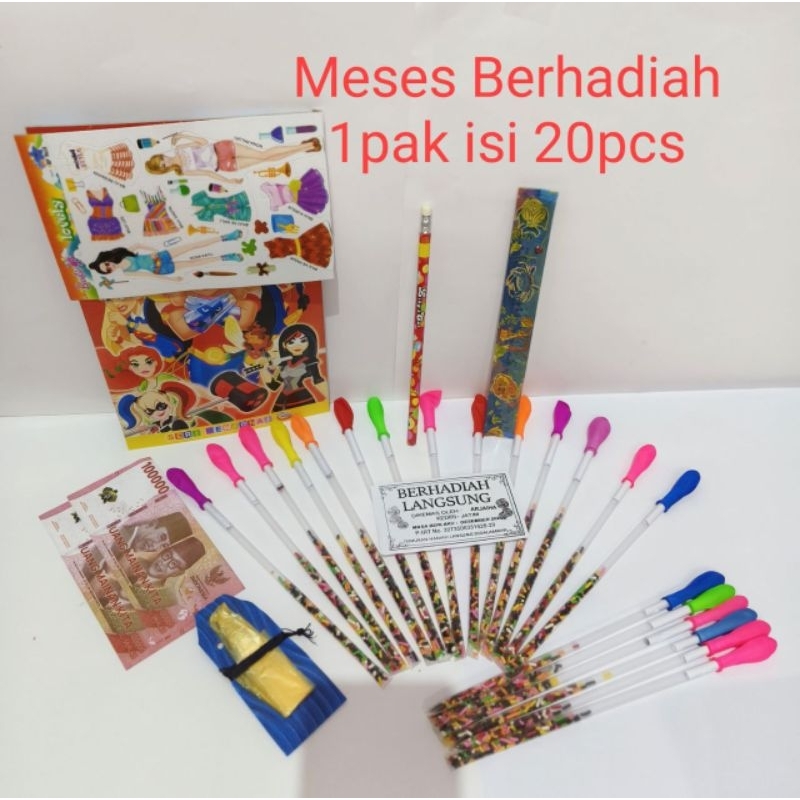 Jual MESES WARNA WARNI BERHADIAH MAINAN ISI 20 PCS | Shopee Indonesia
