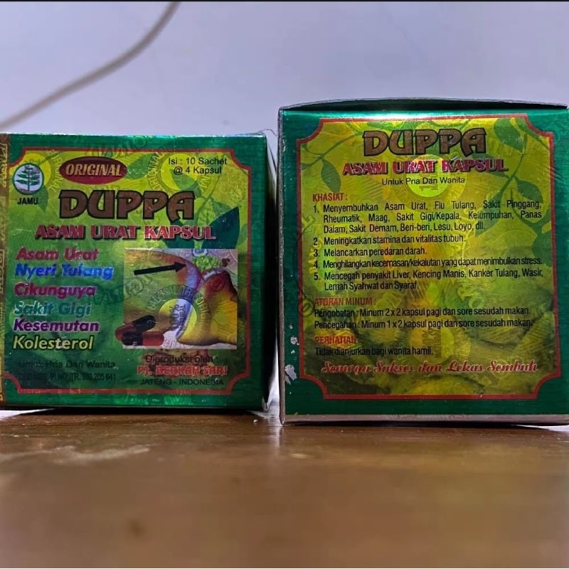 Jual DUPPA kapsul asamurat dan nyeri sendi original | Shopee Indonesia