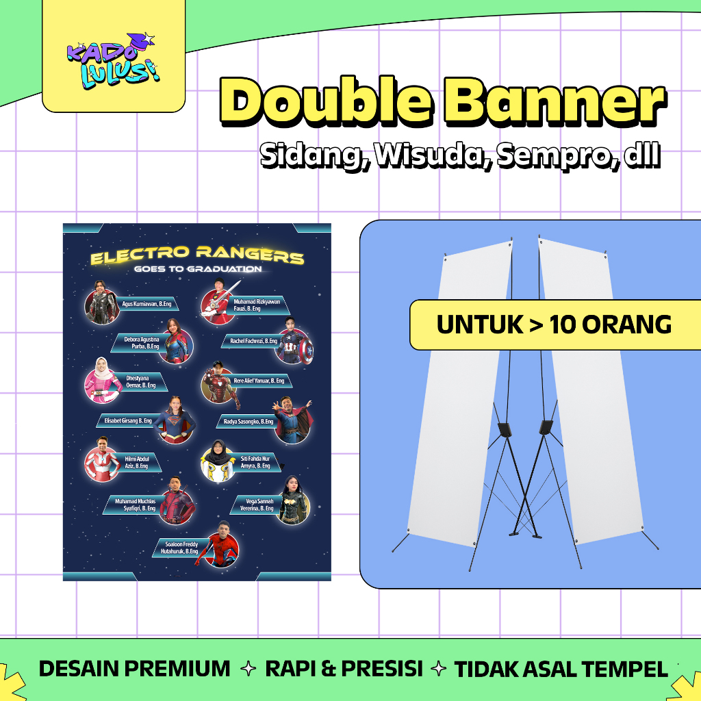 Jual [DOUBLE BANNER] KADOLULUS Banner Spanduk Sidang Skripsi Wisuda ...