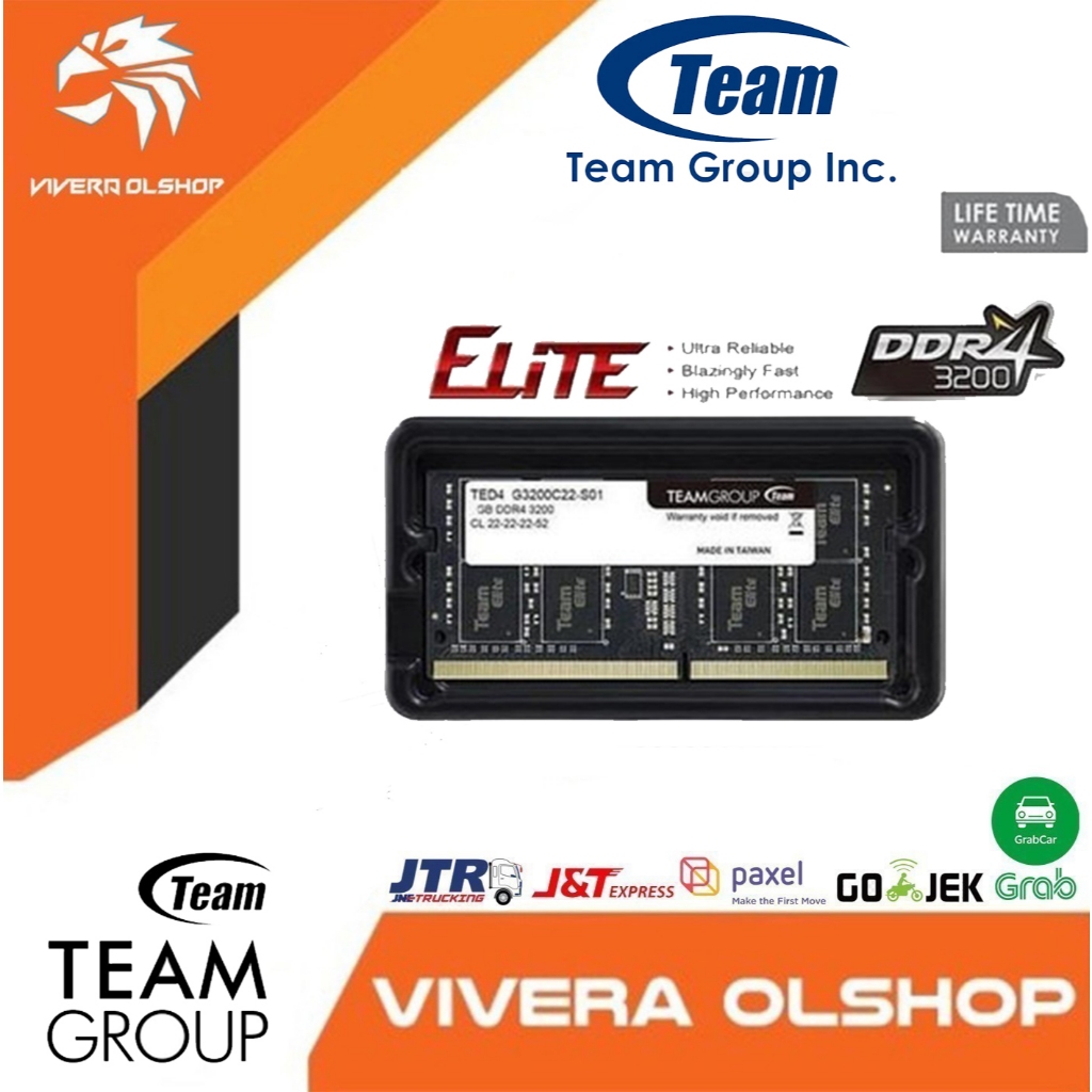 Jual Team Elite Sodimm DDR4 8GB 3200 | Memory Ram Laptop PC 3200Mhz ...