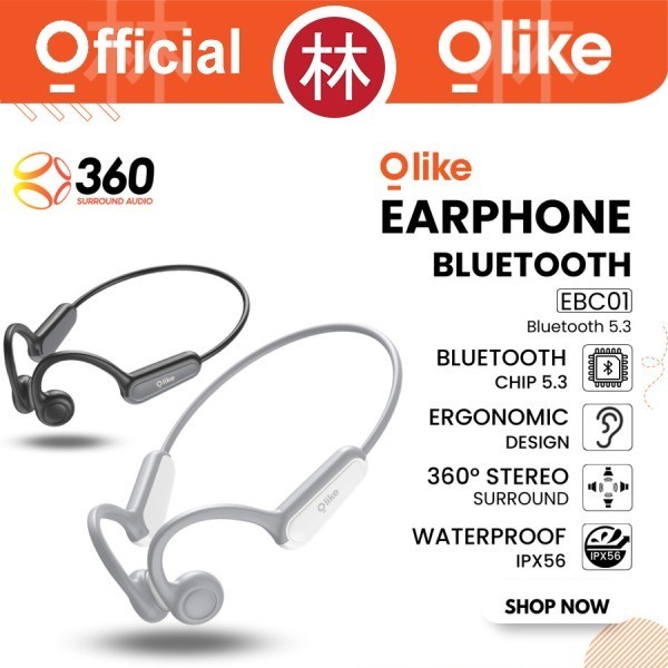 Jual Olike EBC01 TWS Bone Conduction Wireless Headset Earphone ...