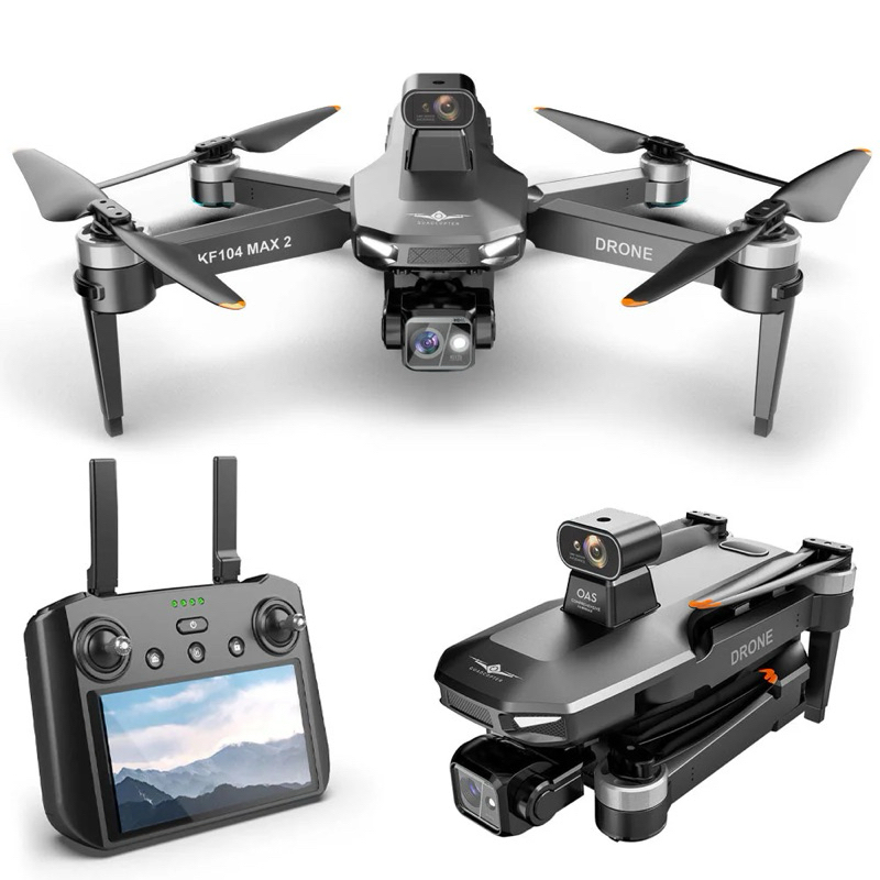 Jual MURAH!!! DRONE KF104 MAX2 REMOT LAYAR 2 BATERAI GPS 4K KAMERA ...