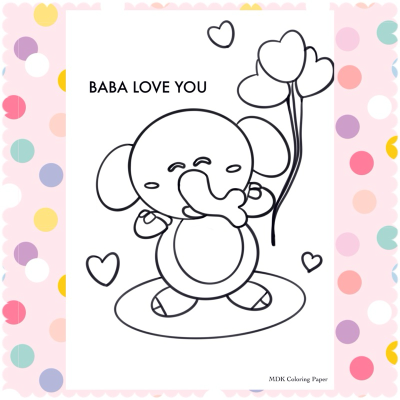 Jual MDK Kertas Mewarnai BABALILITATA / Kertas & Lembar Mewarnai anak ...