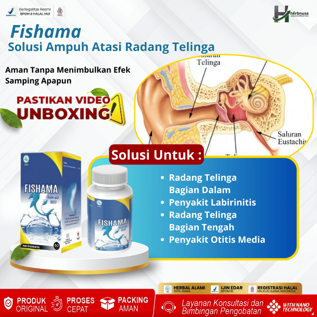 Jual Obat Radang Telinga Bagian Dalam / Penyakit Labirinitis, Obat ...