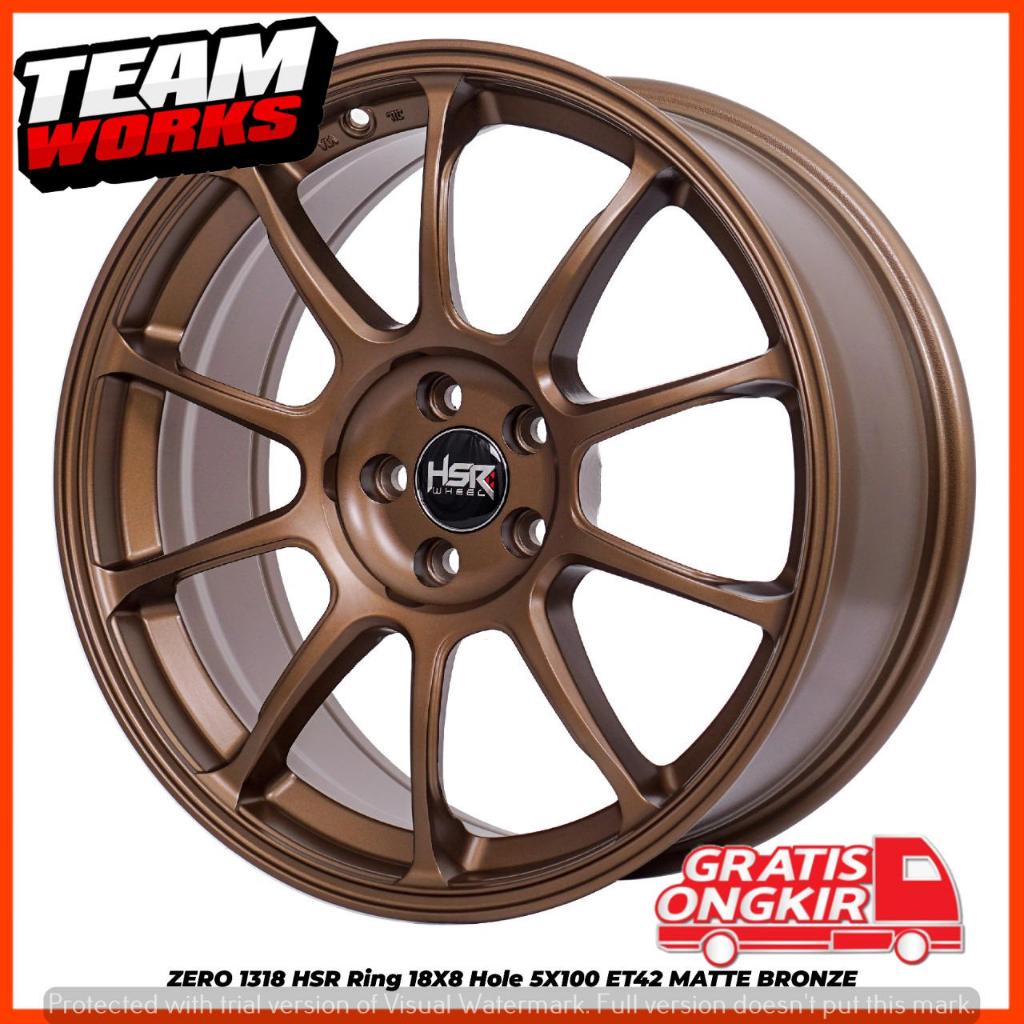 Jual VELG MOBIL JDM RING18 HSR ZERO LEBAR 8 PCD 5X100 FELAG SUBARU BRZ ...