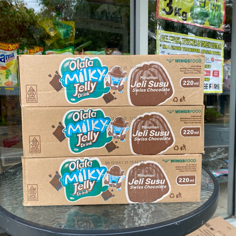 Jual Olala Milky Jelly Drink Rasa Swiss Chocolate Kemasan 220 1 dus Isi ...