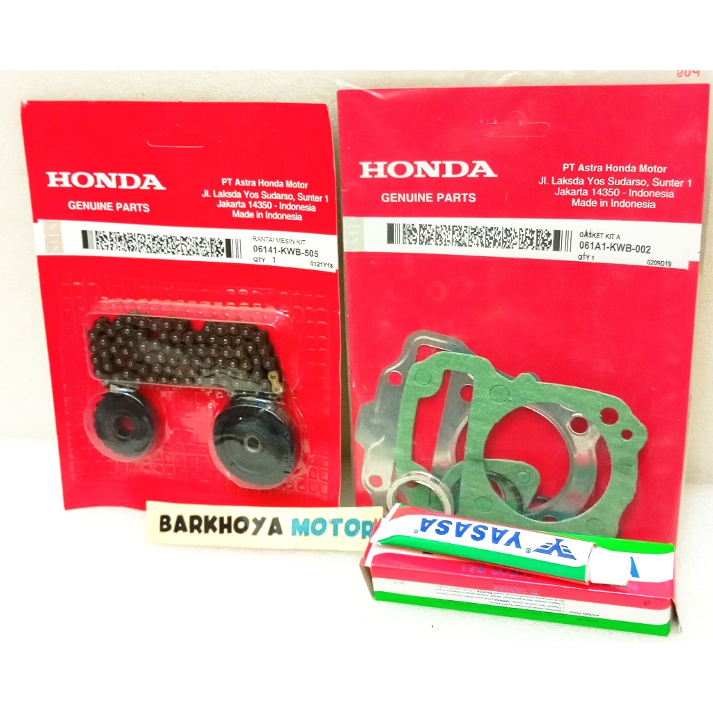 Jual Rantai Keteng Set Topset Revo Absolute Blade Lama 110 KWB Set Lem Gasket Paking Blok HGP ...