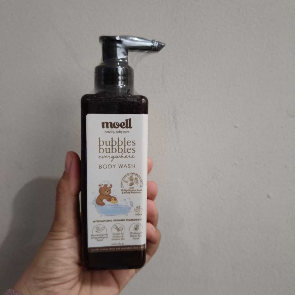 Jual Moell Body Wash Sabun Mandi Bayi Cair 185 gr Natural Halal BPOM ...
