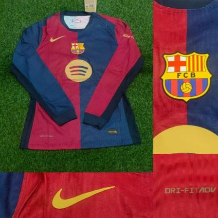 Jual Jersey Longsleeve Barcelona Player Issue Home 2024 2025 Import ...