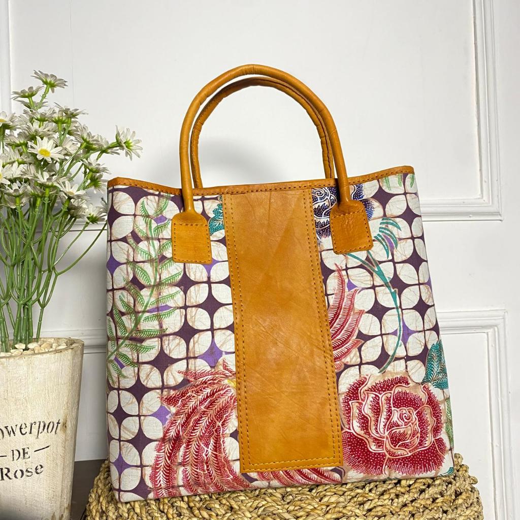 Jual TAS BATIK BAHAN KULIT SINTETIS PREMIUM BATIK CAP ASLI PEKALONGAN ...