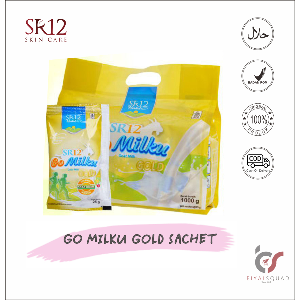 Jual Go Milku Gold SR12 Sachet Pouch 25 Gram isi 40 pcs | Shopee Indonesia