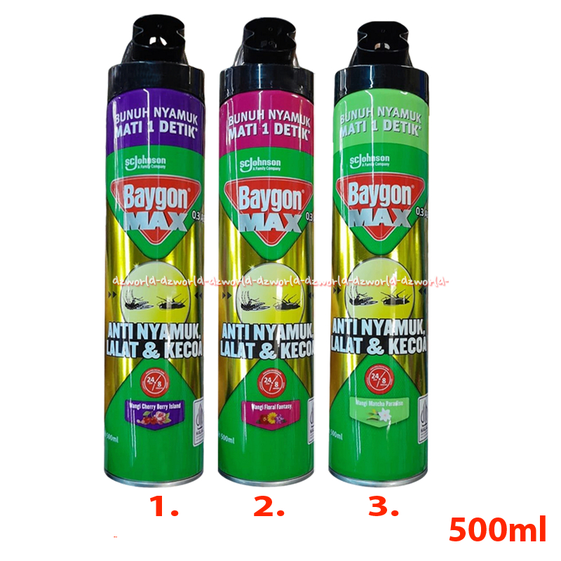 Jual Baygon Max 500ml Anti Nyamuk Lalat Kecoa Wangi Cherrry Berrry ...