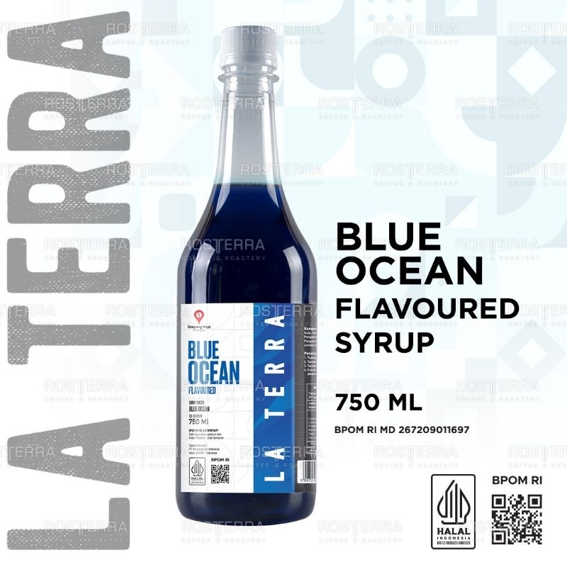 Jual Syrup Blue Ocean Flavor Minuman Rasa 750 ml La Terra | Shopee ...