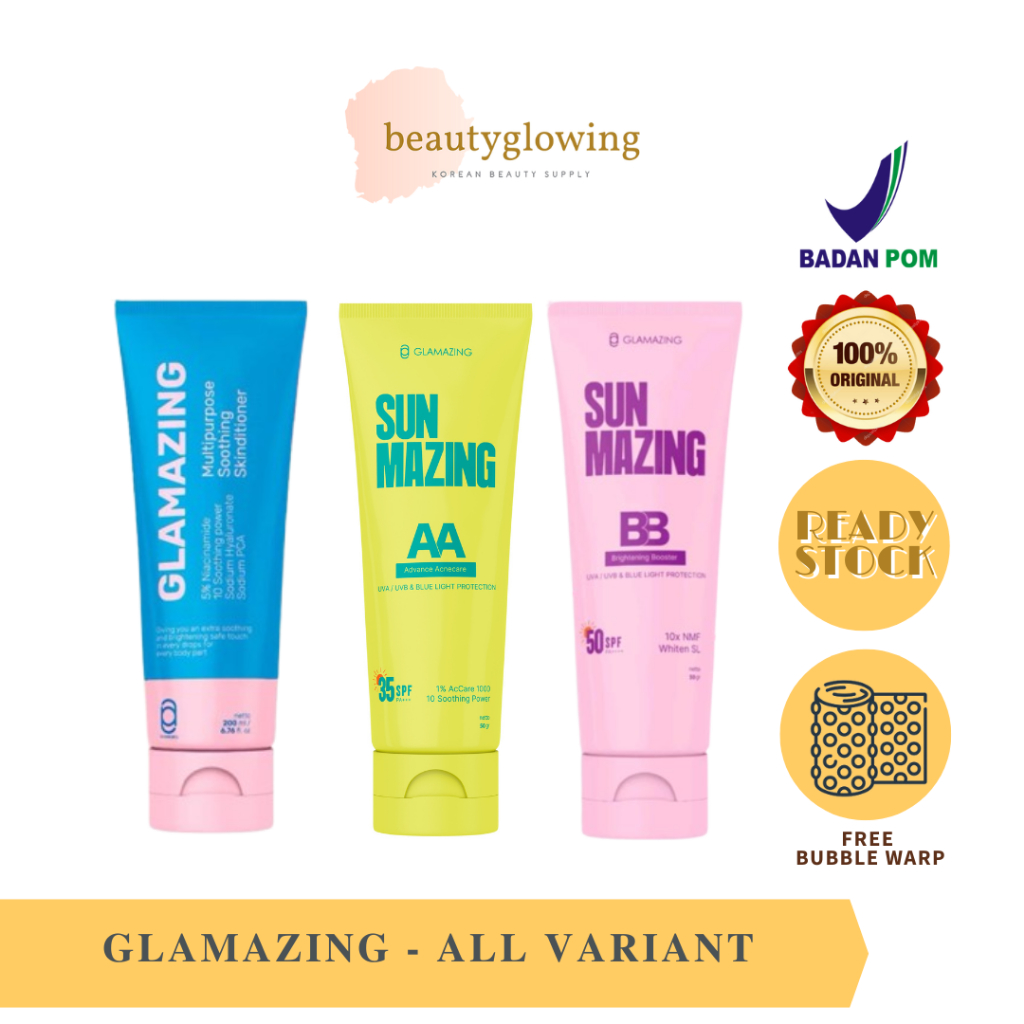 Jual GLAMAZING MULTIPURPOSE SOOTHING SKINDITIONER SUNMAZING AA ADVANCE ...