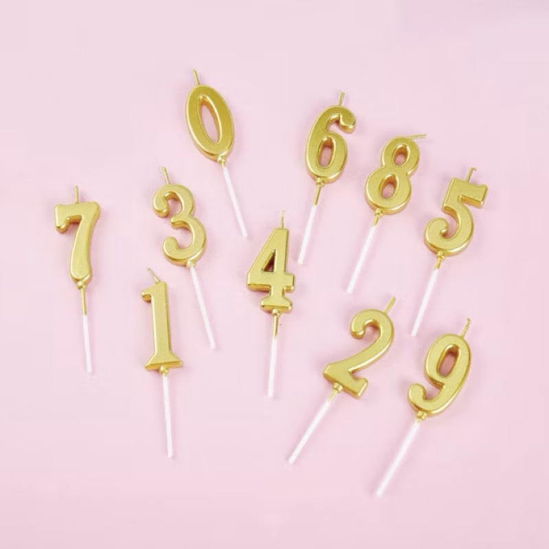 Jual Lilin Angka Ulang Tahun Ultah Birthday Numeric Candle Number Warna ...