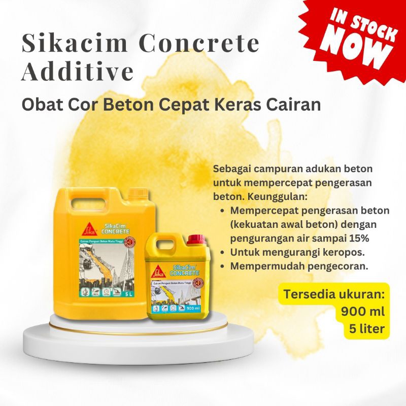 Jual SIKACIM CONCRETE ADDITIVE / OBAT COR BETON CEPAT KERAS CAIRAN | Shopee Indonesia