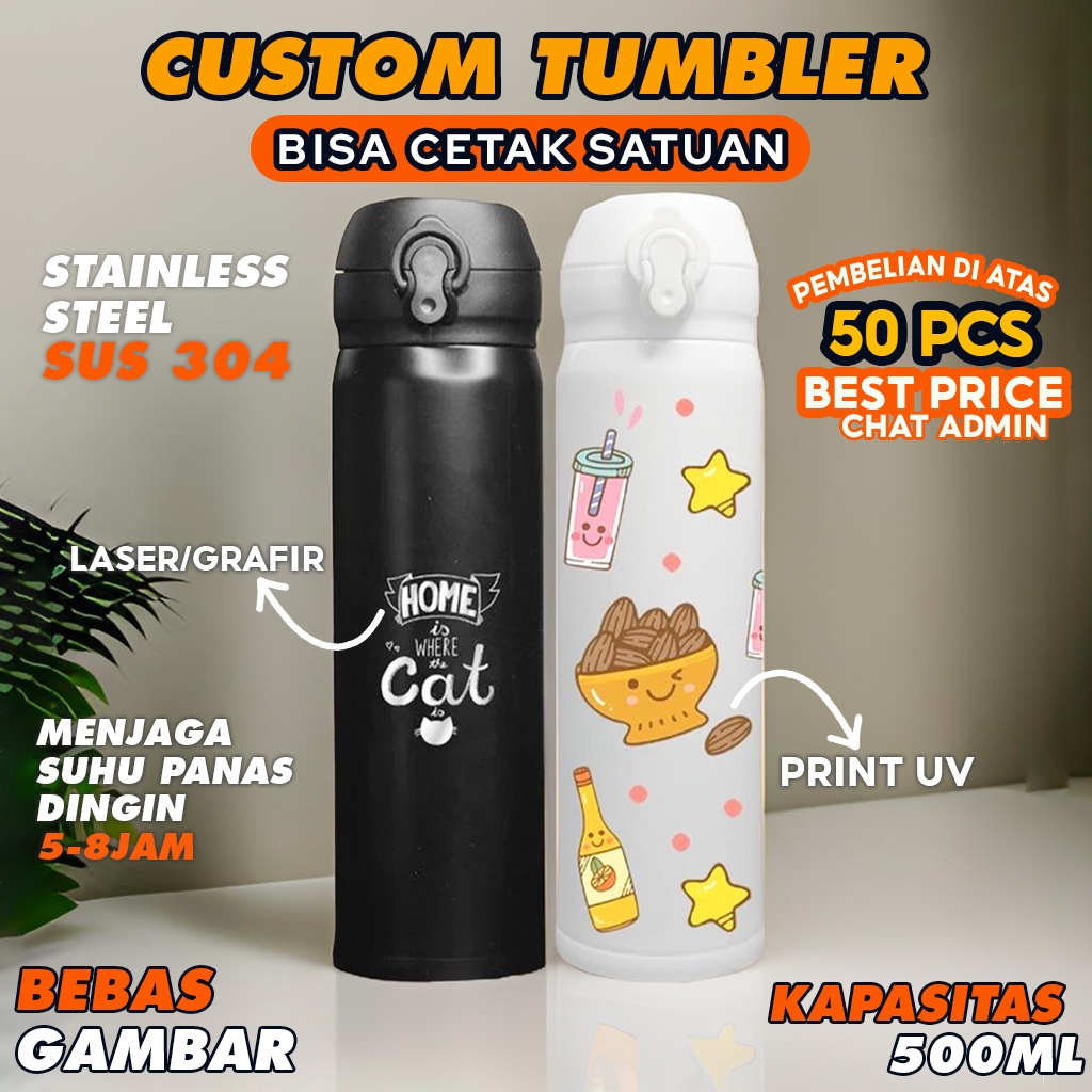 Jual CUSTOM TUMBLER Niagara 500ml SOVENIR / LASER GRAFIR / Print Uv ...