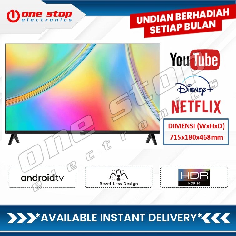 Jual TCL 32S41B HD Android Digital LED TV 32 Inch | Shopee Indonesia