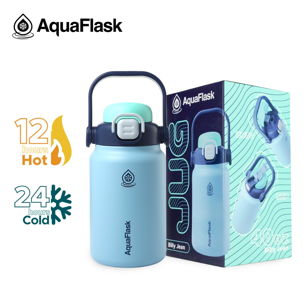 Jual AquaFlask Jug Edition 40oz / 50oz - Billy Jean (Blue) | Shopee ...