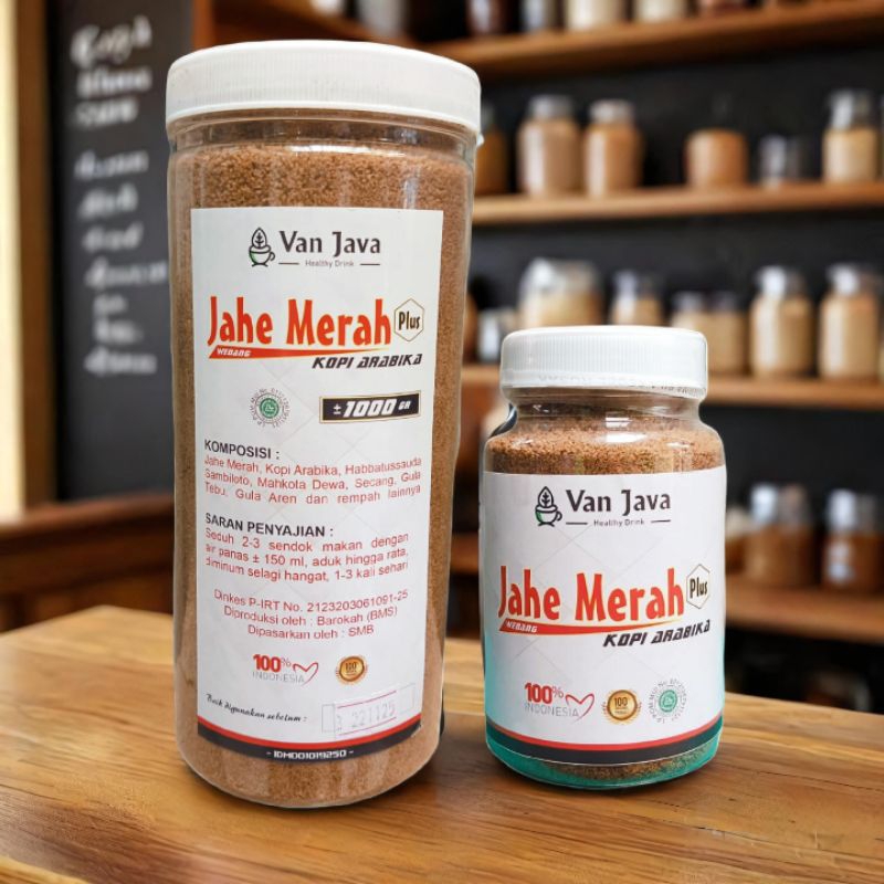 Jual Jahe Merah Plus Kopi Arabika Instan VAN JAVA | Shopee Indonesia