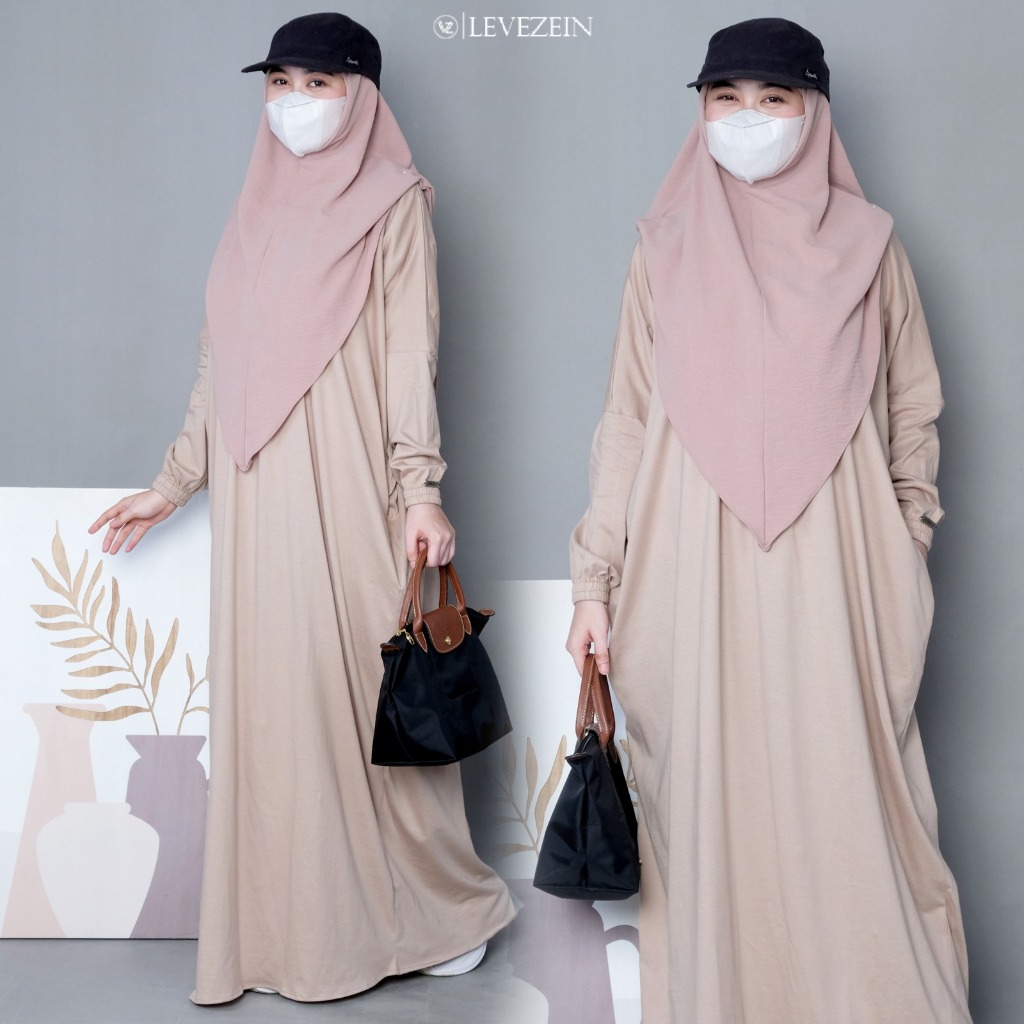 Jual Luxor Abaya Syar’i Kaos Cotton combed Premium by Levezein (Gamis Haji dan Umroh) | Shopee ...