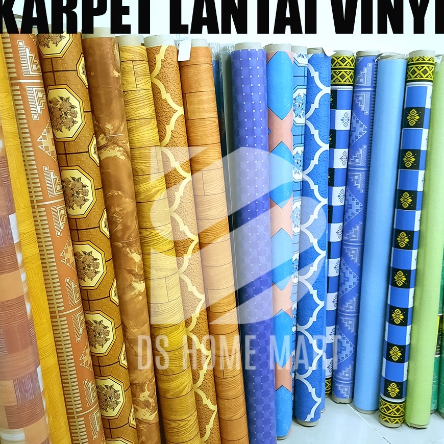 Jual PELAYANAN CEPAT Karpet Lantai Plastik Vinyl Meteran Tikar Perlak ...