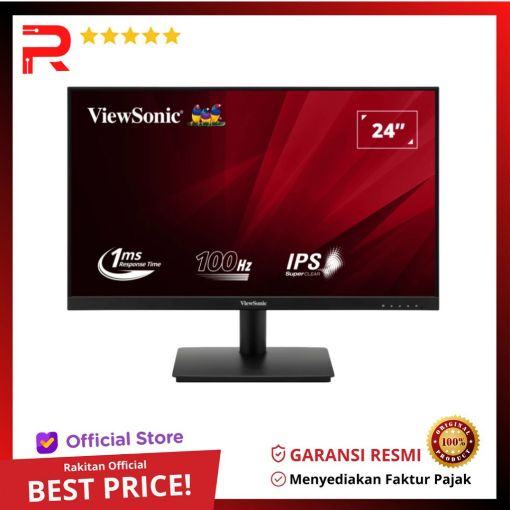 Jual Viewsonic VA240-H FHD IPS 100Hz Monitor 24 Inch | Shopee Indonesia