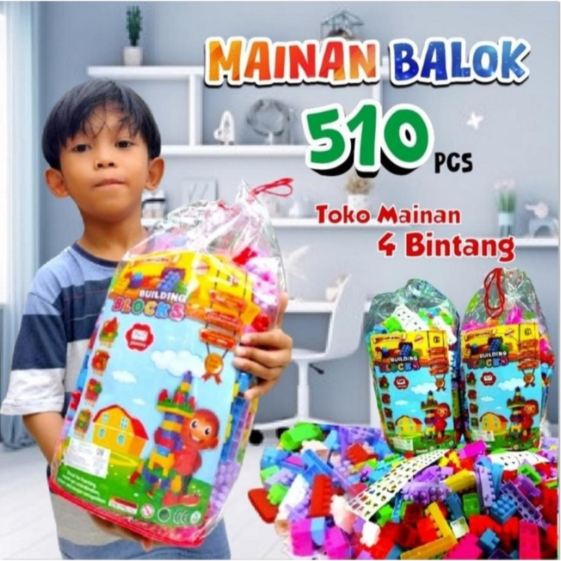 Jual Mainan Block Building Brick Balok Susun Edukatif Anak Laki ...