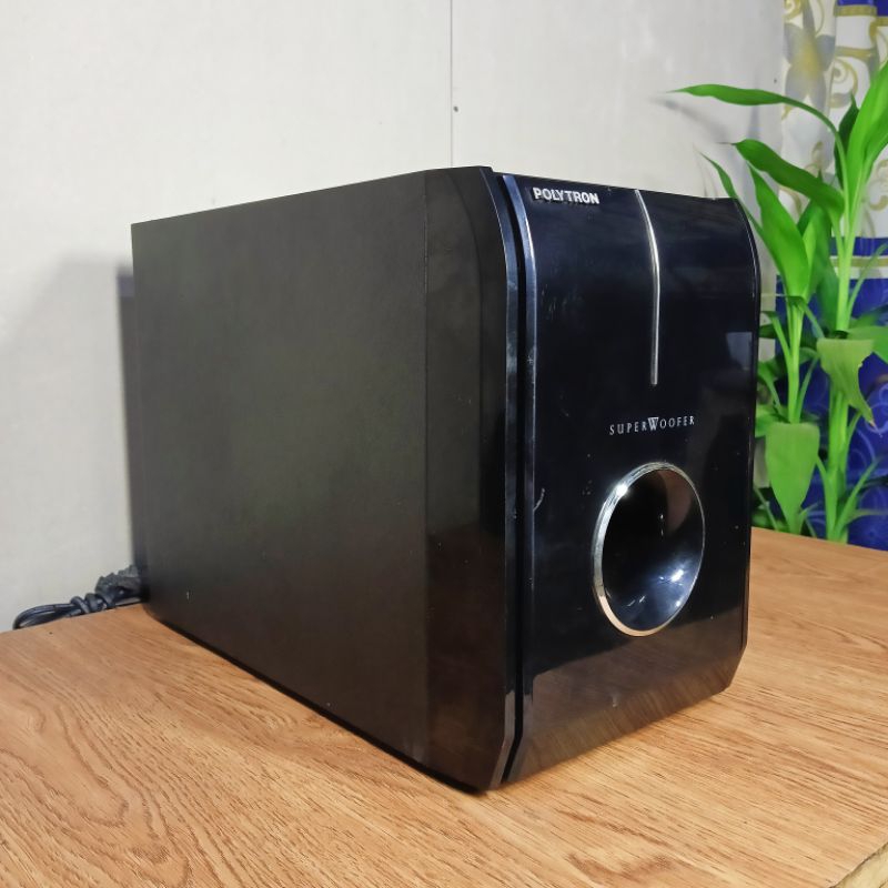 Jual subwoofer aktif polytron 6.5 inch bekas normal segel | Shopee Indonesia