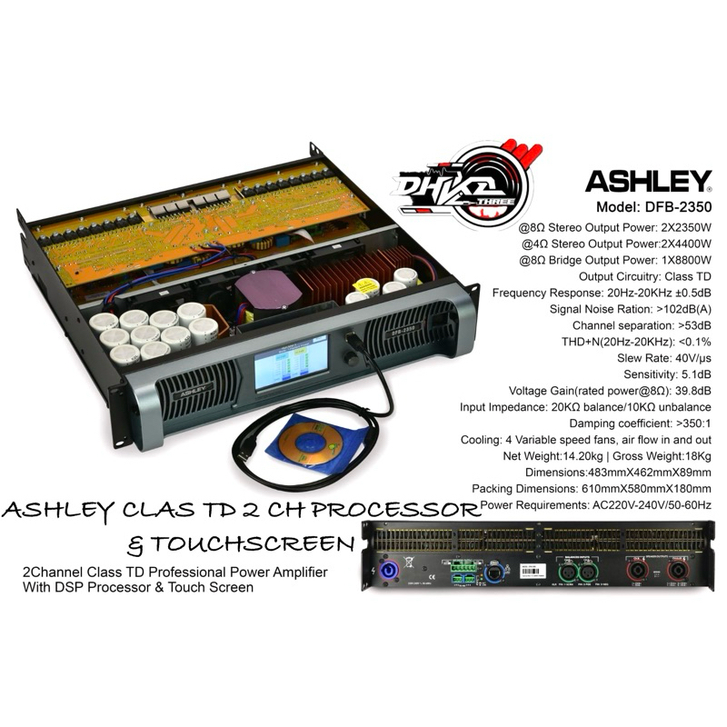 Jual POWER ASHLEY DFB 2500 CLASS TD TOUCHSCREEN WITH DSP EFFECT ...