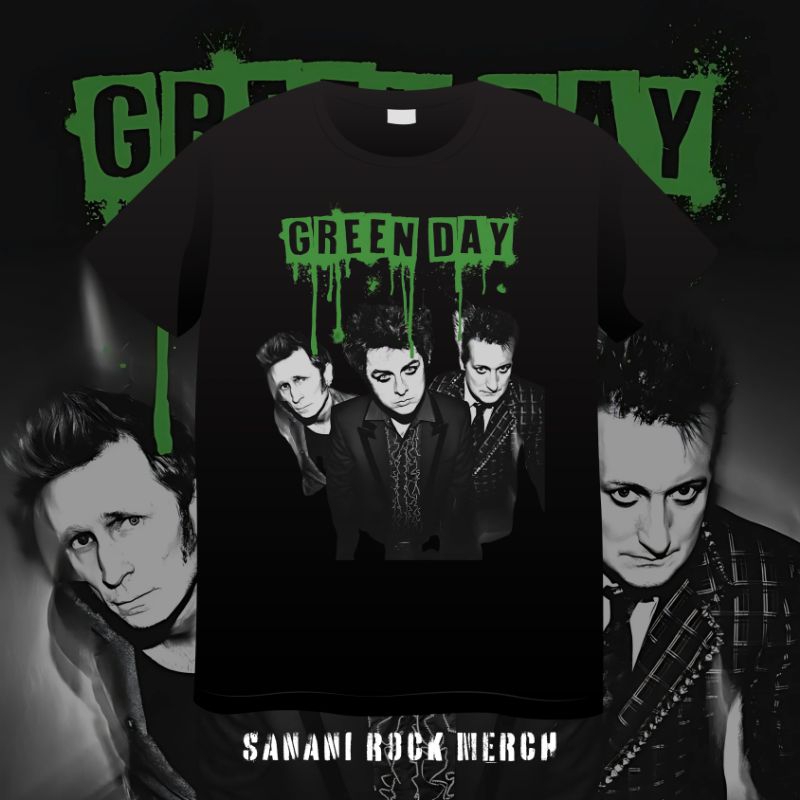 Jual Kaos band Green day tanpa jahit samping (build up) | Shopee Indonesia