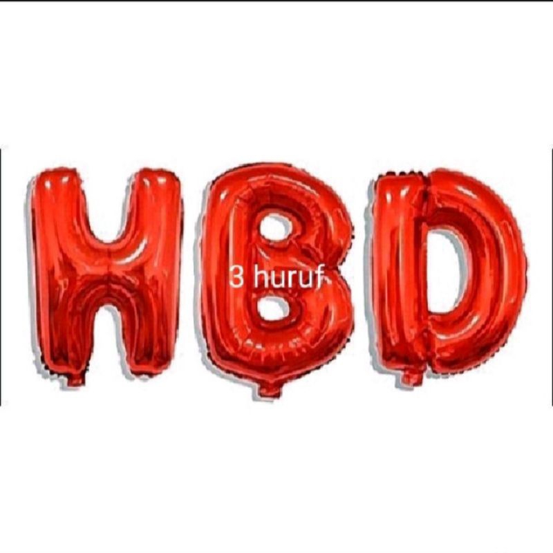 Jual paket balon HBD ( merah), HUT RI 79 ( huruf merah angka silver)e ...
