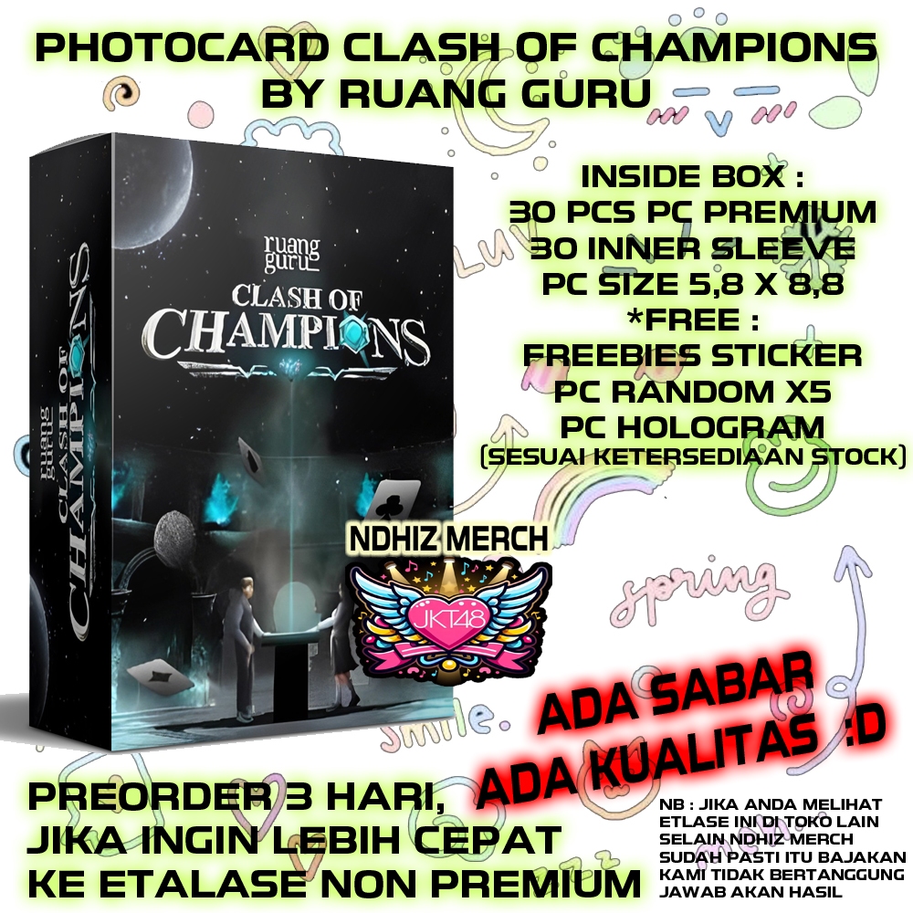 Jual Photocard Sandy Kevin Shakira Xaviera Axel Maxwell Clash of ...