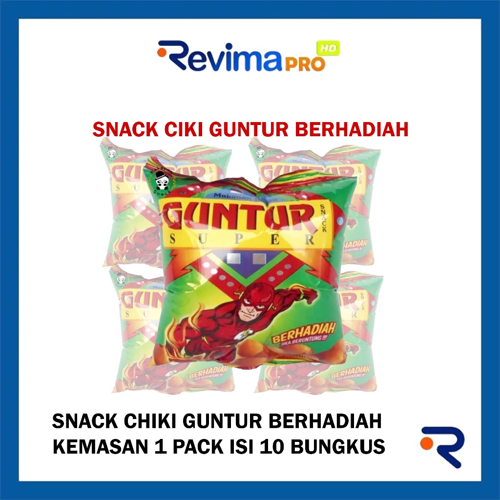 Jual Snack GUNTUR Berhadiah Kemasan 1 Pack Isi 10 Bungkus | Shopee ...
