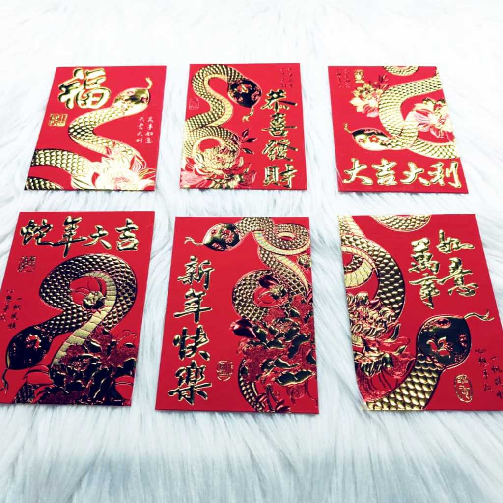 Jual Angpao Imlek Shio Ular 4057 | Angpau Kertas Dove Emboss Emas ...