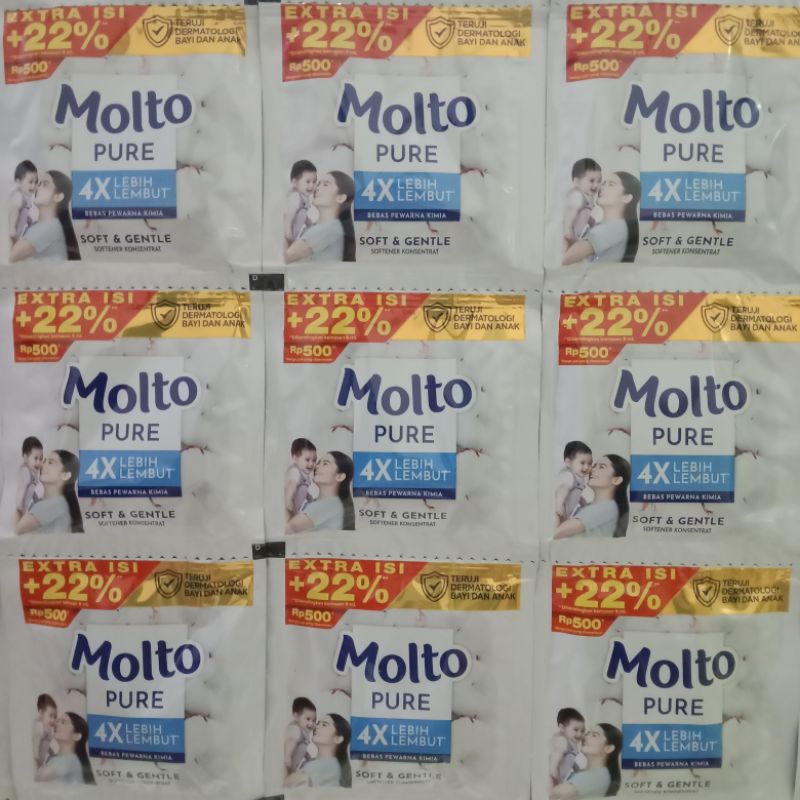 Jual 72 SACHET MOLTO PURE 500 SOFT & GENTLE (SOFTENER KONSENTRAT ...