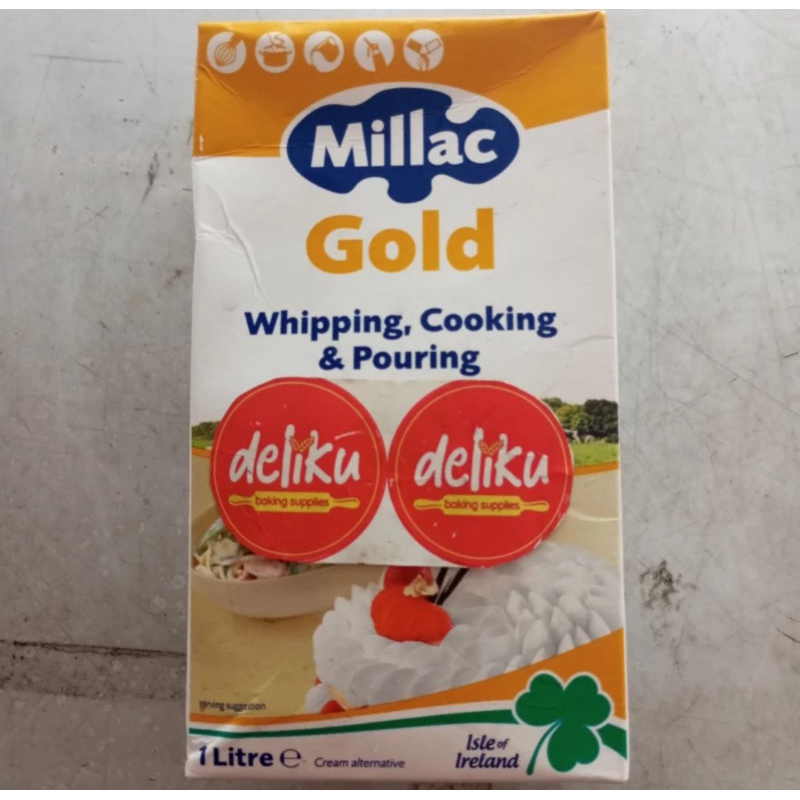 Jual Ready Millac gold whipping and cooking cream 1000 ml | Shopee ...